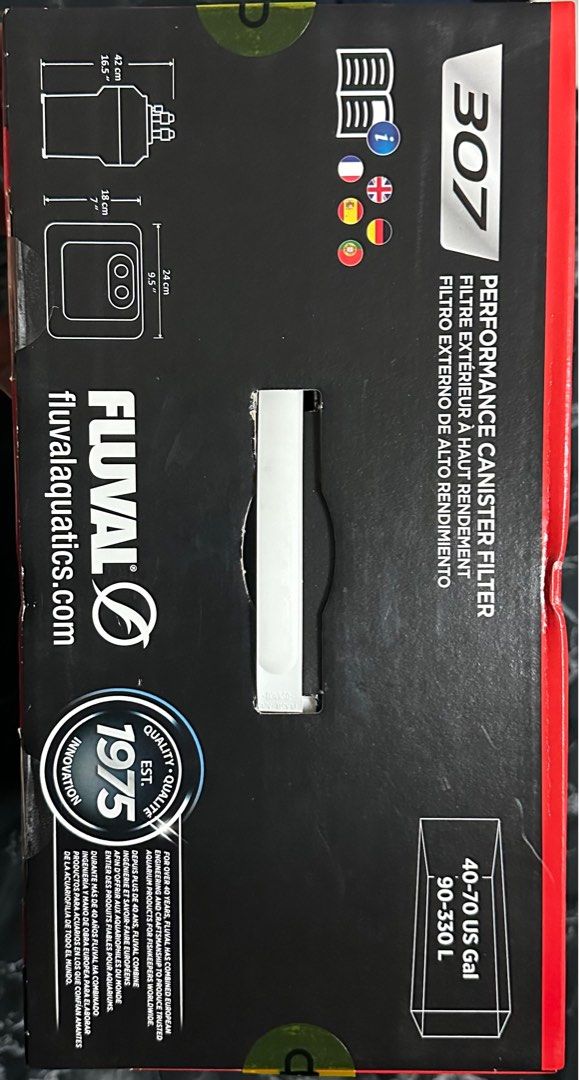 Fluval 307 performance canister filter, Pet Supplies, Homes & Other Pet ...