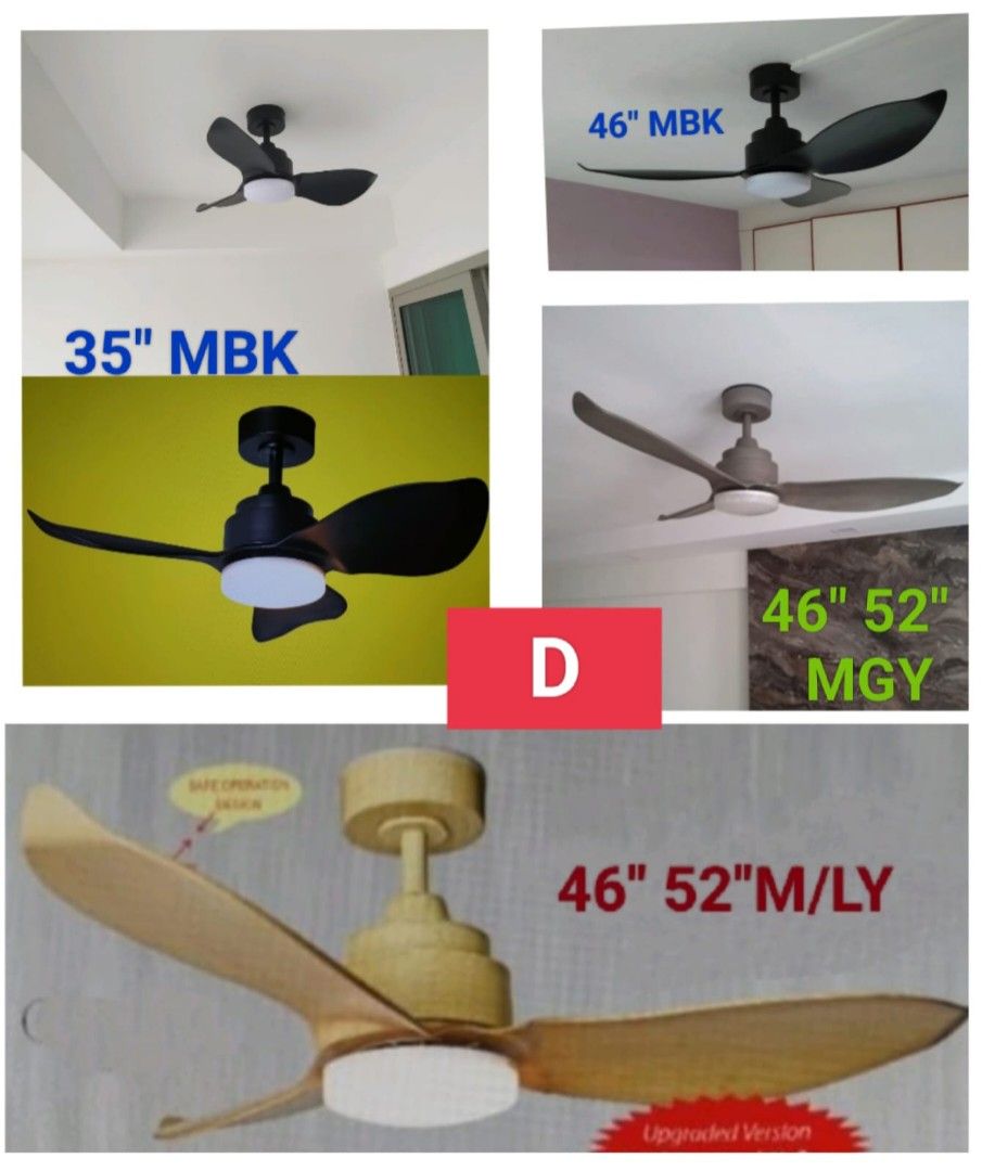 FOC Basic Installation 3 Days SPECIAL Offer Ceiling Fan 42" & 38" 46" n ...