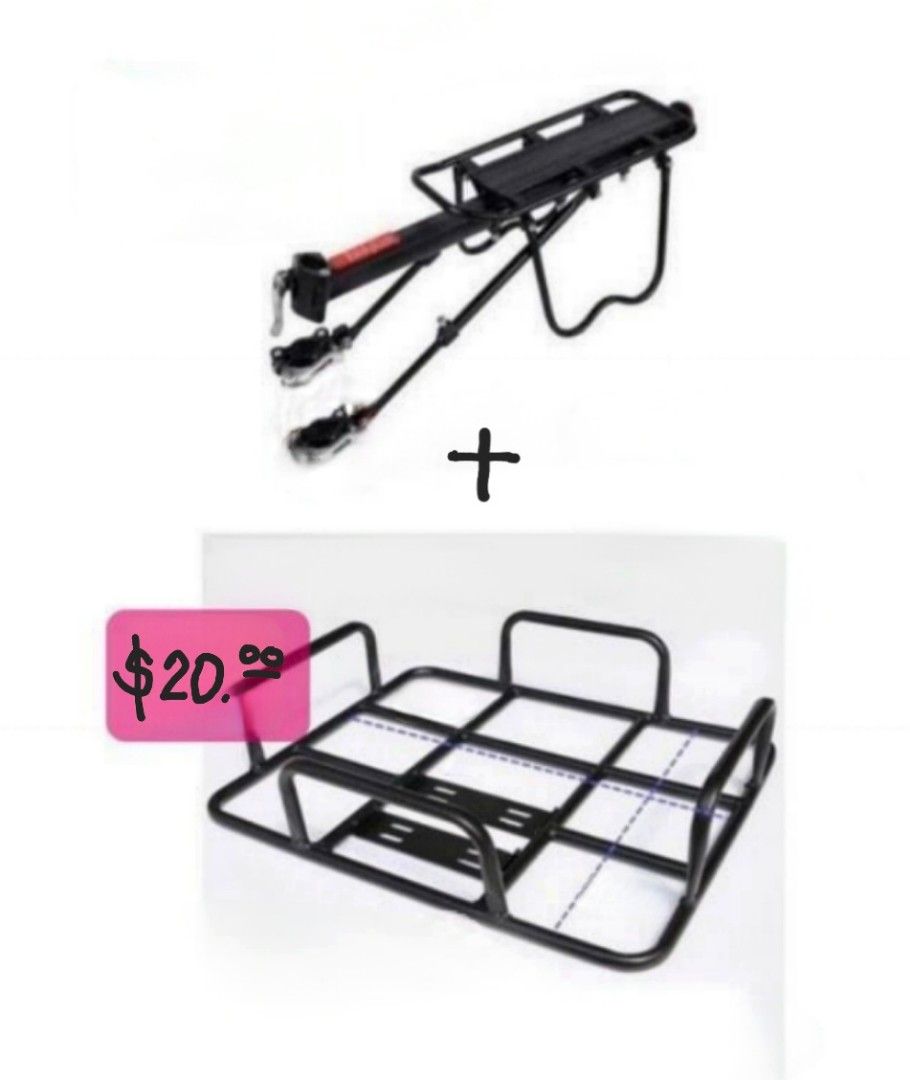 FOODPANDA / GRABFOOD Heavy-Duty Delivery Bag Rear Rack and Bracket, Men ...