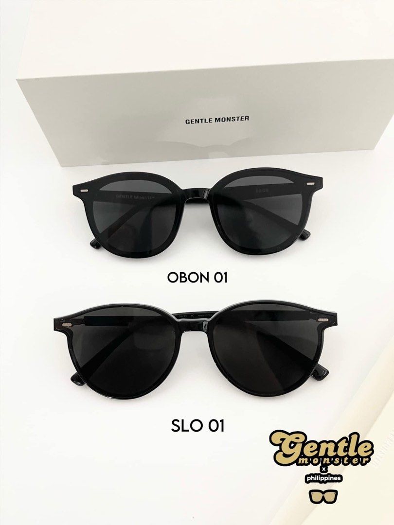 Gentle Monster Obon 01 and Slo 01 Sunglass with Box Set, Women's ...