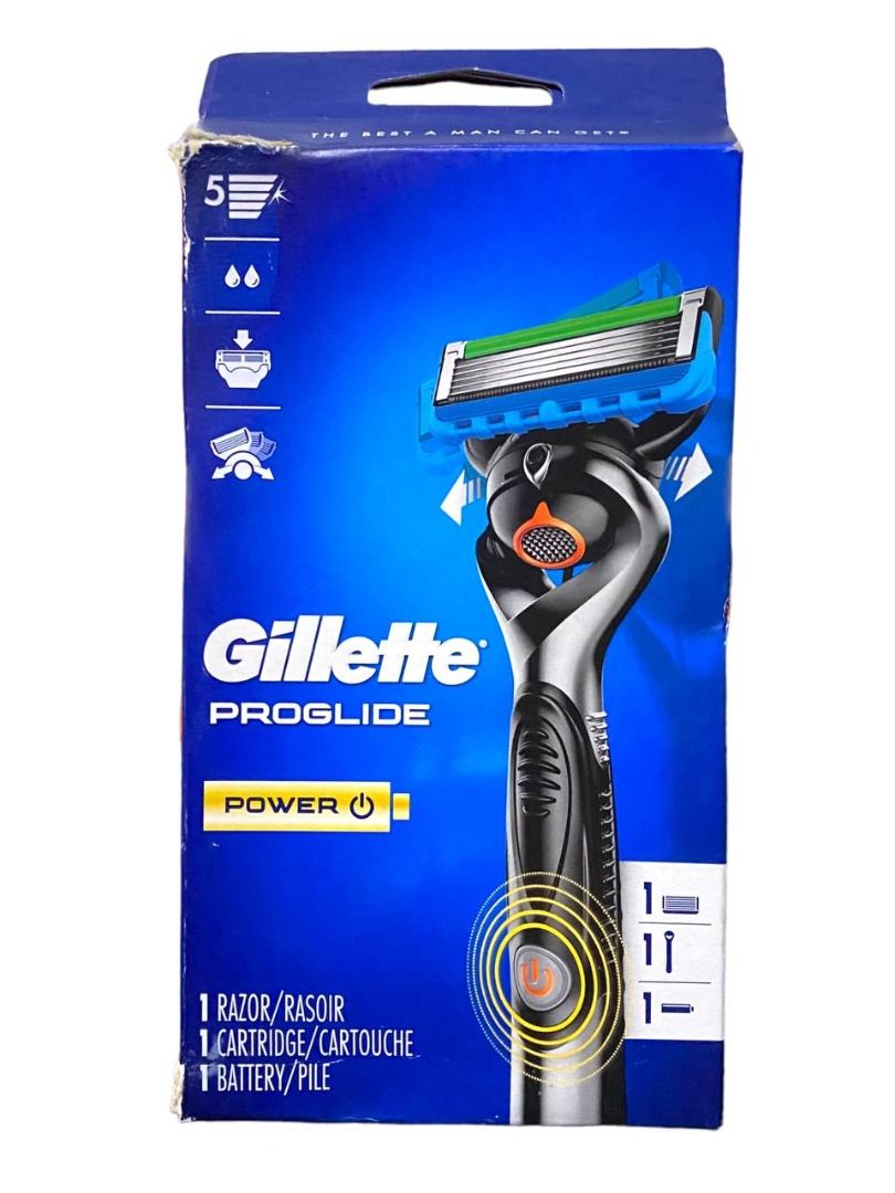 Gillette ProGlide Power Razors for Men, 1 Gillette Razor, 1 Razor Blade ...