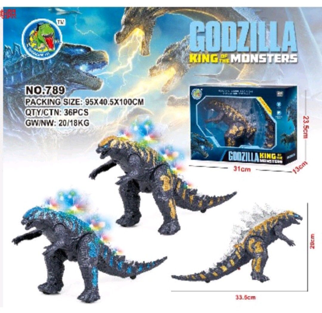 GODZILLA BATTERY OPERATED TOY, Hobbies & Toys, Toys & Games on Carousell