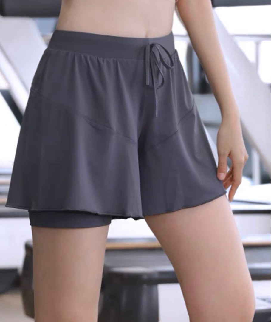 Grey Flare Running with Tights - Mail included , Women's Fashion ...