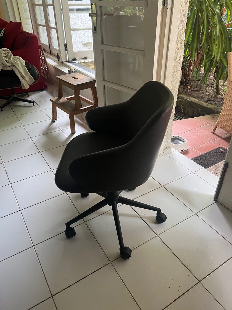 Grey office chair (spinning), Furniture & Home Living, Furniture ...