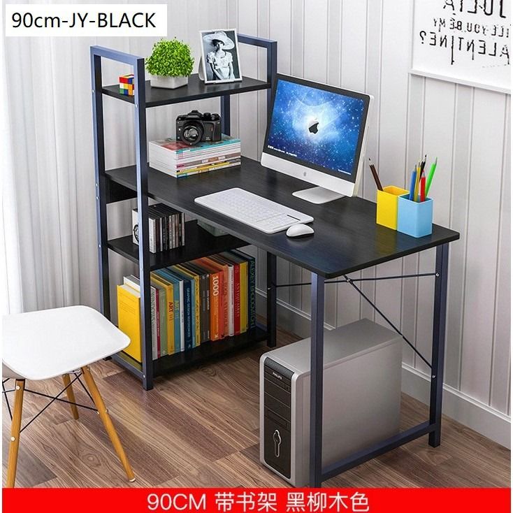H Design Computer Study Table With Bookshelves, Furniture & Home Living ...