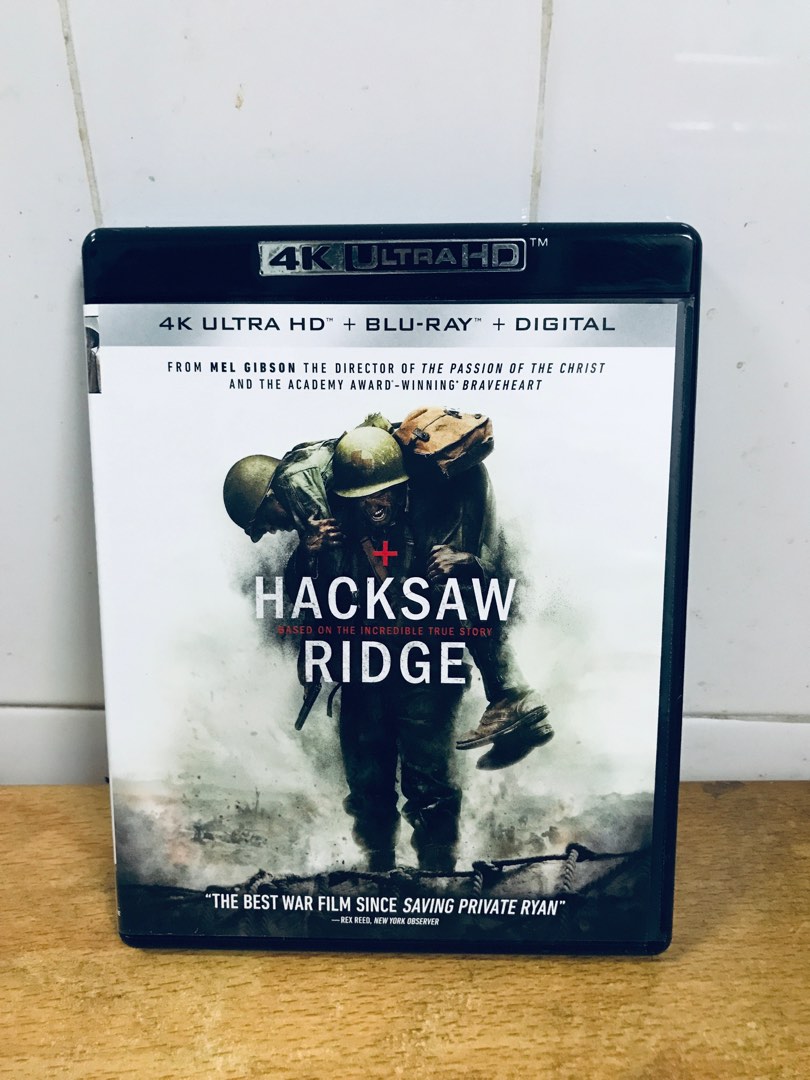 Hacksaw Ridge-Original and genuine 4K Ultra HD and Blu ray from USA ...