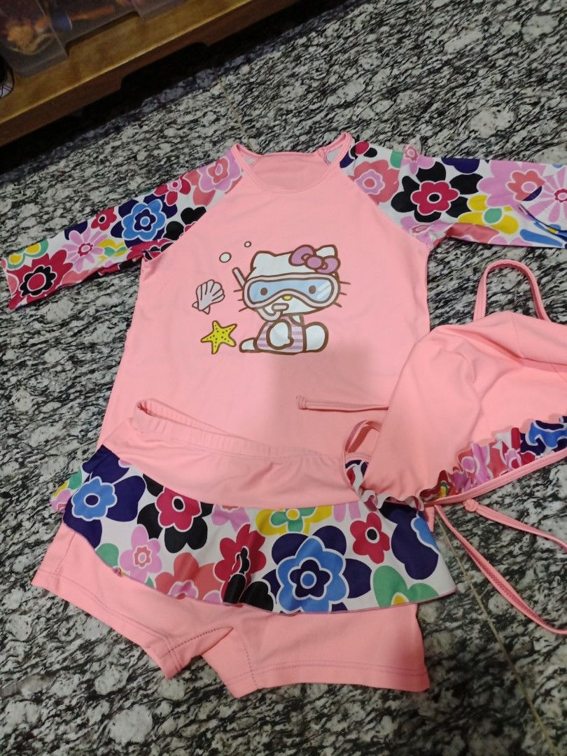 Hello kitty swim suit, Babies & Kids, Babies & Kids Fashion on Carousell
