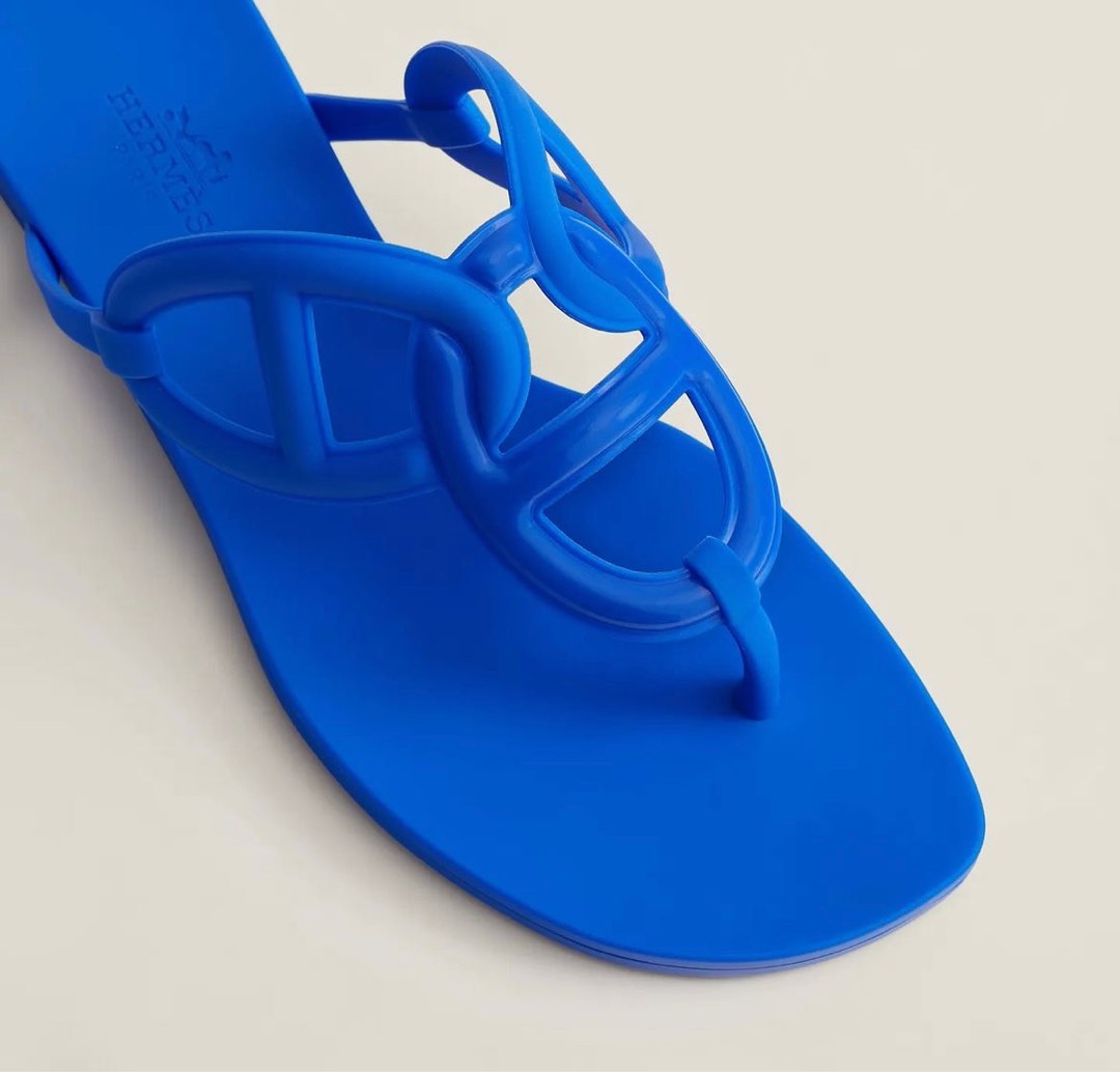 Hermes Egerie pool summer sandals, Women's Fashion, Footwear, Flats on ...