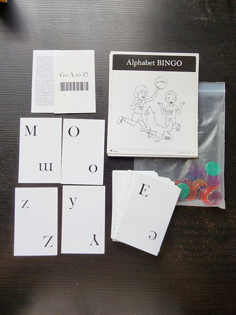 Homeschool Kinder or Preschool materials Alphabet Bingo and Go A to Z ...