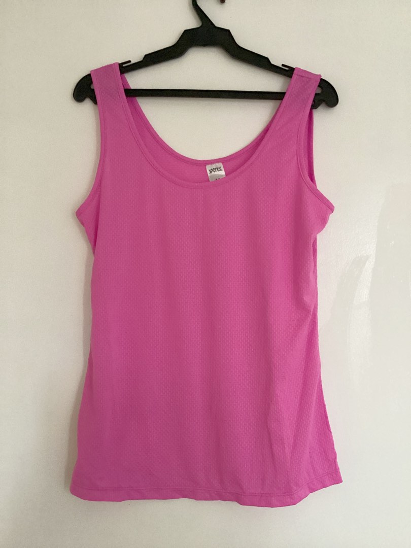 Hot pink sando, Women's Fashion, Tops, Sleeveless on Carousell