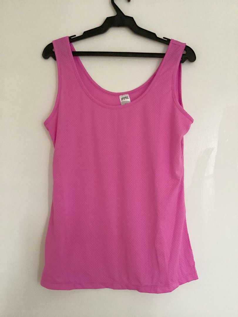 Hot pink sando, Women's Fashion, Tops, Sleeveless on Carousell