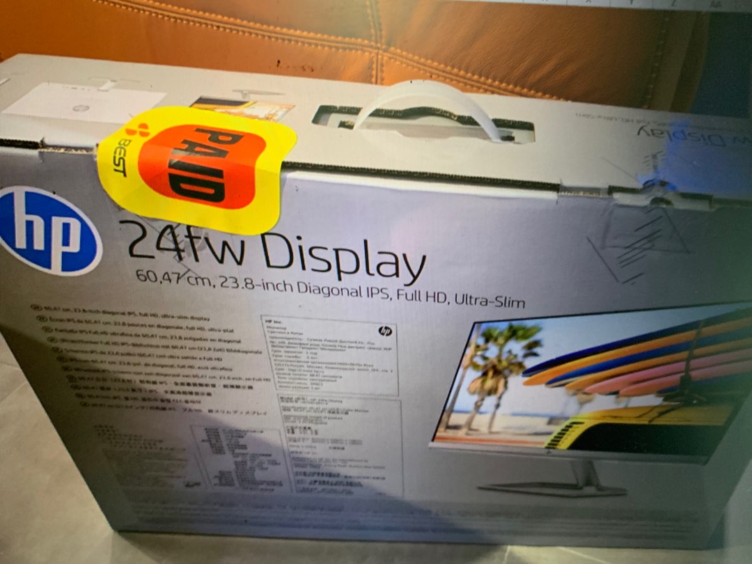 HP 24fw Display, Full HD, Ultra-Slim, Computers & Tech, Parts ...