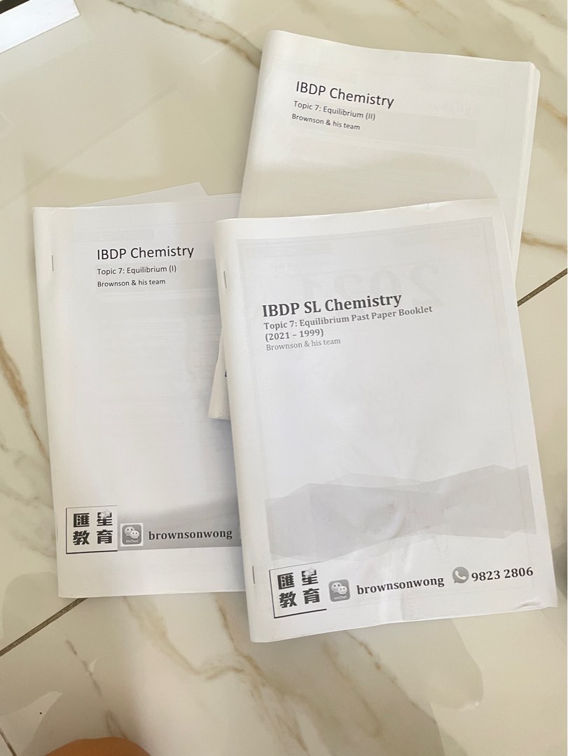 IBDP Chemistry (Topic 7: Equilibrium), 興趣及遊戲, 書本 & 文具, 教科書 - Carousell
