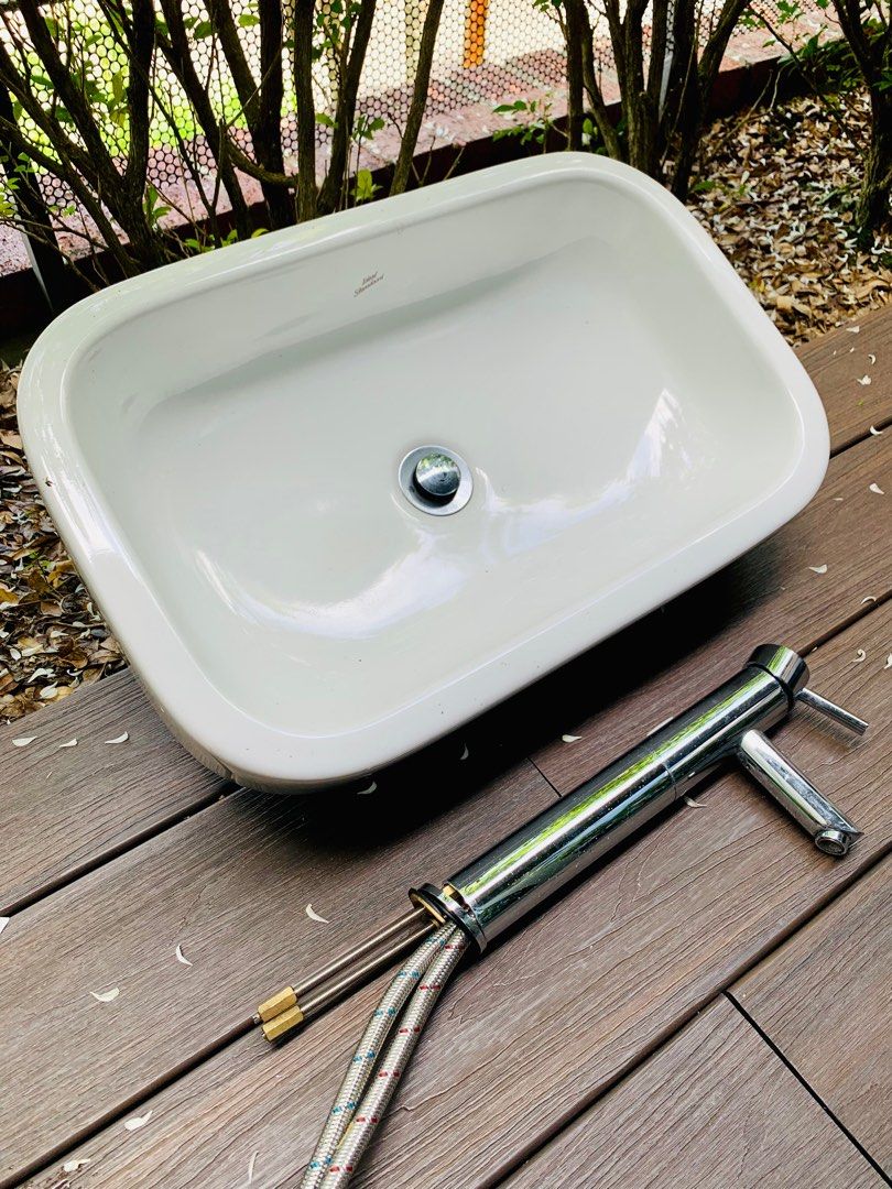 IDEAL STANDARD counter-mounted ceramic Sink AND Faucet, Furniture ...