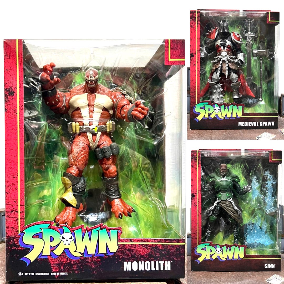 [Sale -Pls read] Mcfarlane Toys Spawn Universe Wave 4: Medieval Spawn, Monolith, Sinn, Hobbies ...