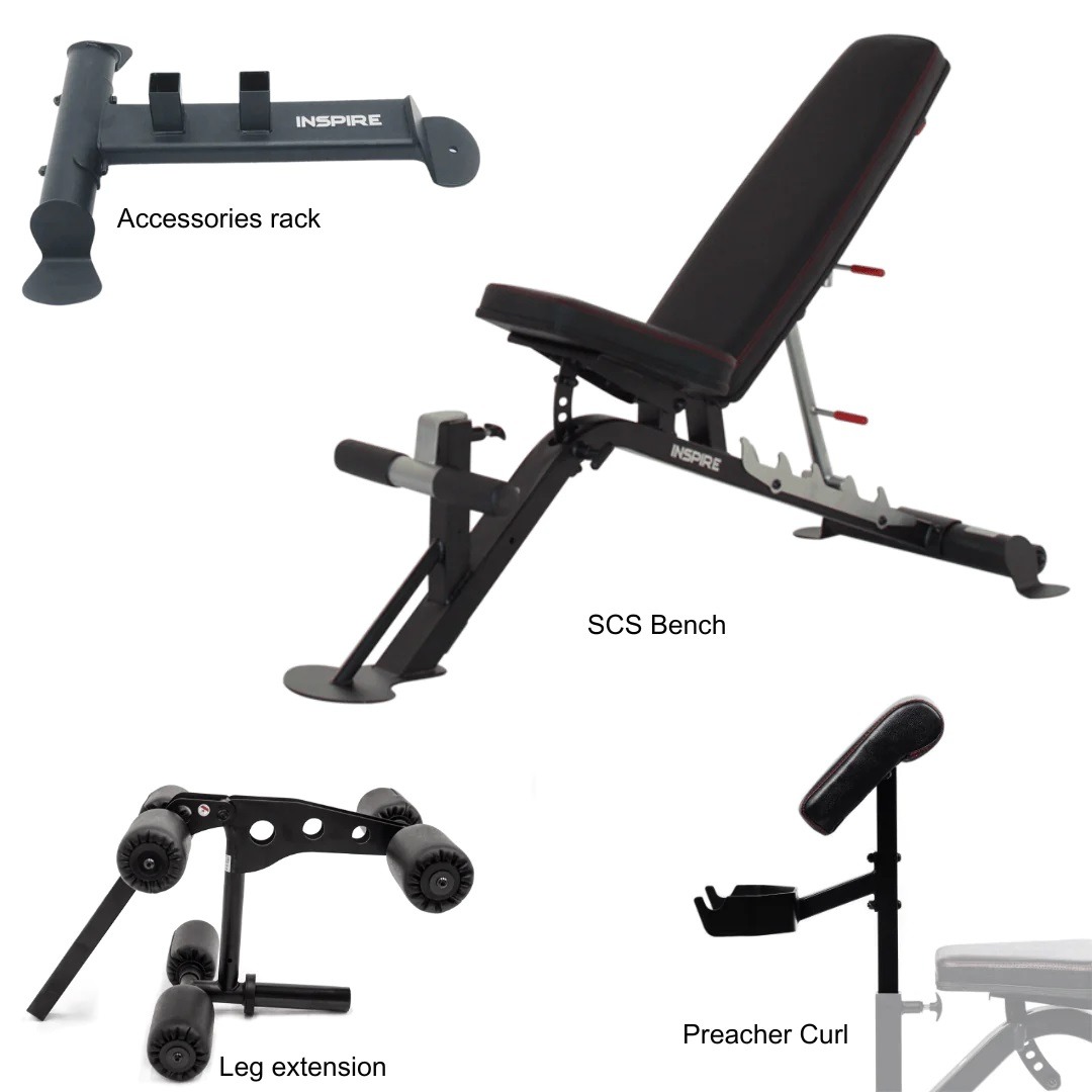 Inspire SCS Bench Attachment & Rack Combo, Sports Equipment, Exercise ...