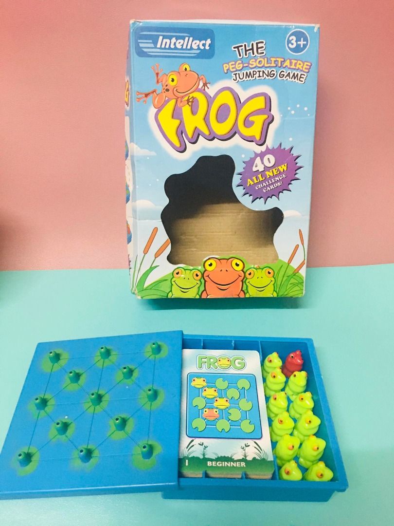 Intellect The Peg-Solitaire Jumping Frog Game - 40 challenges, Hobbies ...