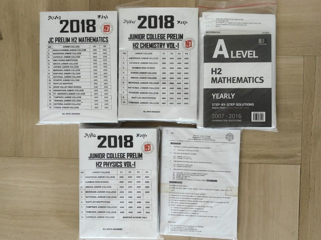 JC year papers, Hobbies & Toys, Books & Magazines, Assessment Books on ...