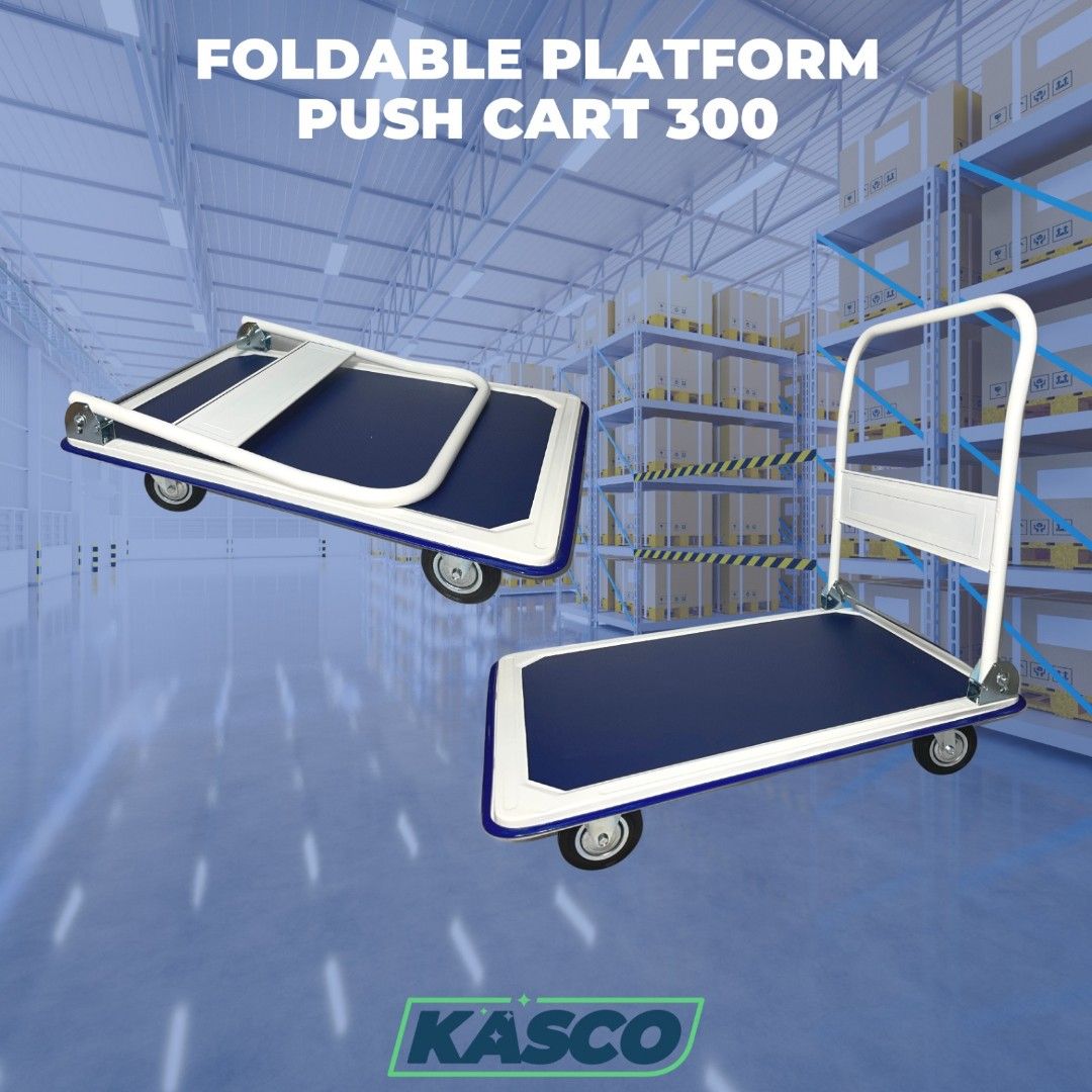 KASCO Folding Platform Push Cart 300kg, Commercial & Industrial ...
