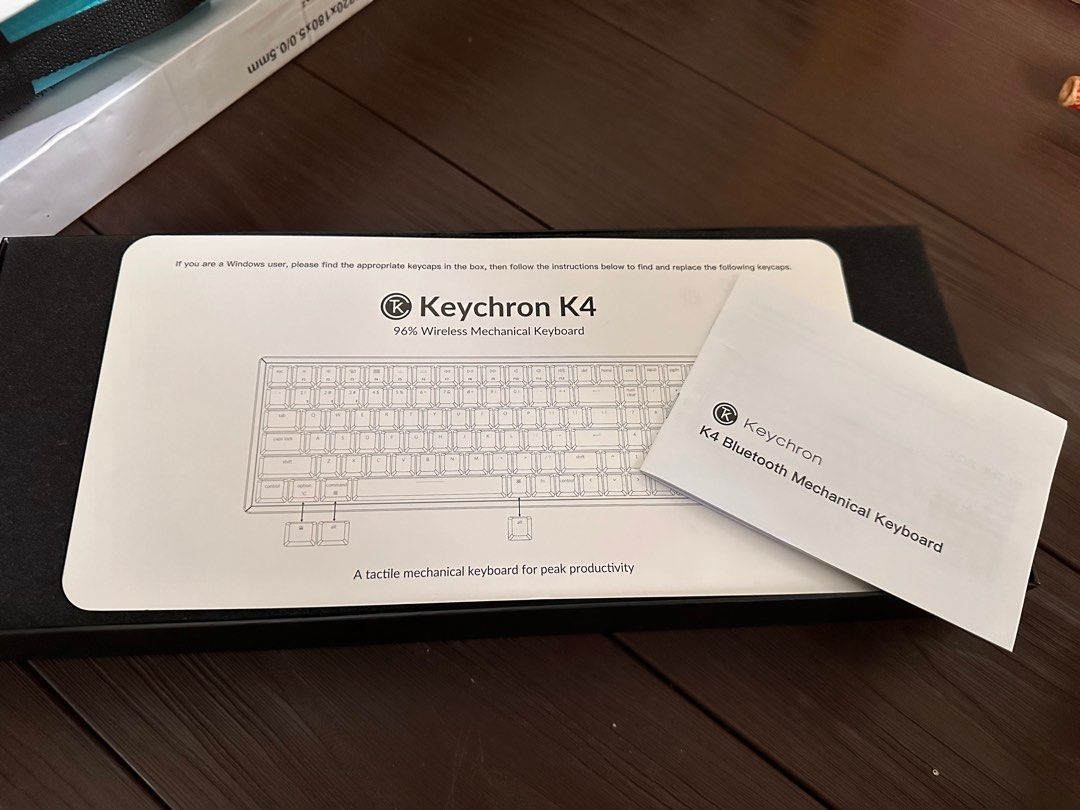 Keychron K4 wireless mechanical keyboard, Computers & Tech, Parts ...