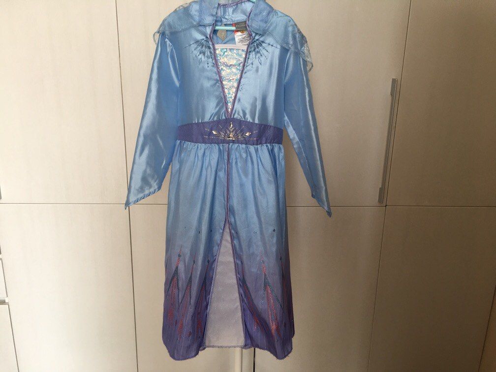 Kostum Disney Frozen Elsa 3-5th Aln-S-2847, Fesyen Wanita, Pakaian ...