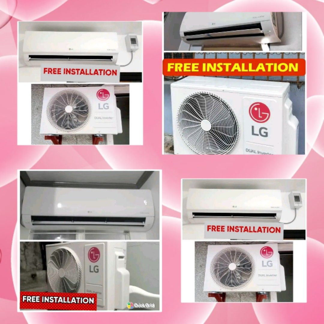 LG split type inverter Aircon with free installation brand new factory ...