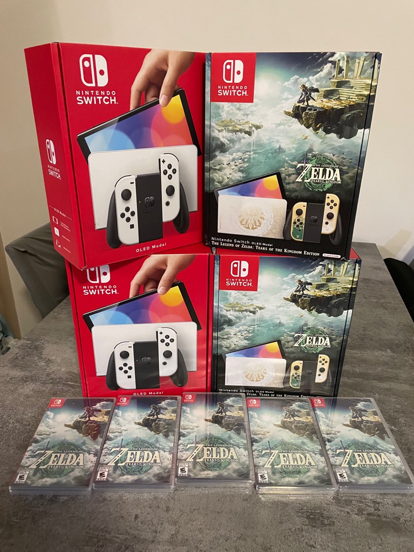 Local SG set Nintendo Switch OLED Zelda Tears of the Kingdom and White ...