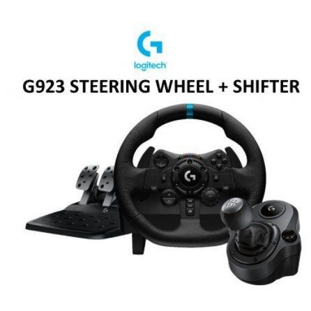 Logitech G923 Driving Steering Wheel with gear shifter, Video Gaming ...