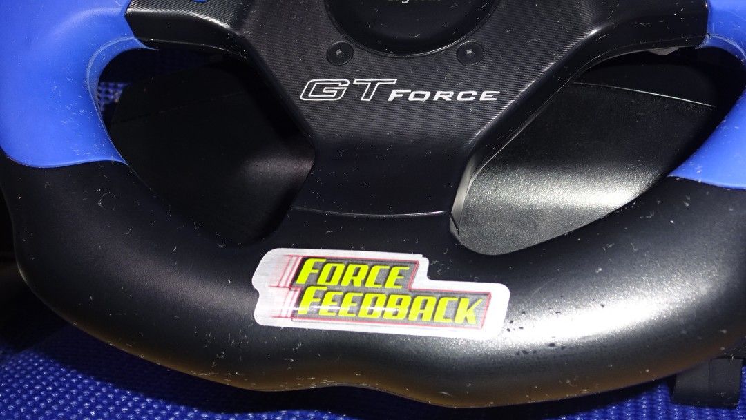 Logitech GT Force Steering Wheel Controller, Video Gaming, Gaming ...