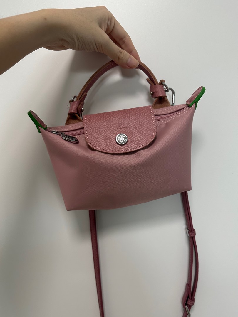 longchamp le pliage mini sling - petal pink, Women's Fashion, Bags ...