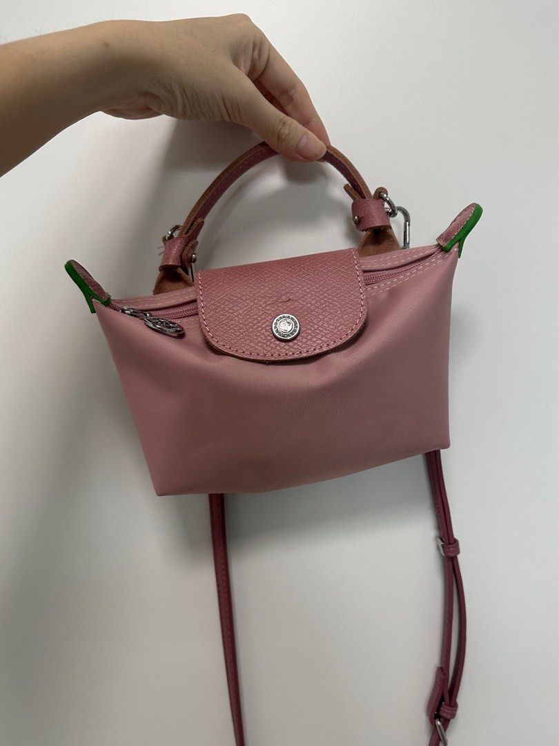 longchamp le pliage mini sling - petal pink, Women's Fashion, Bags ...