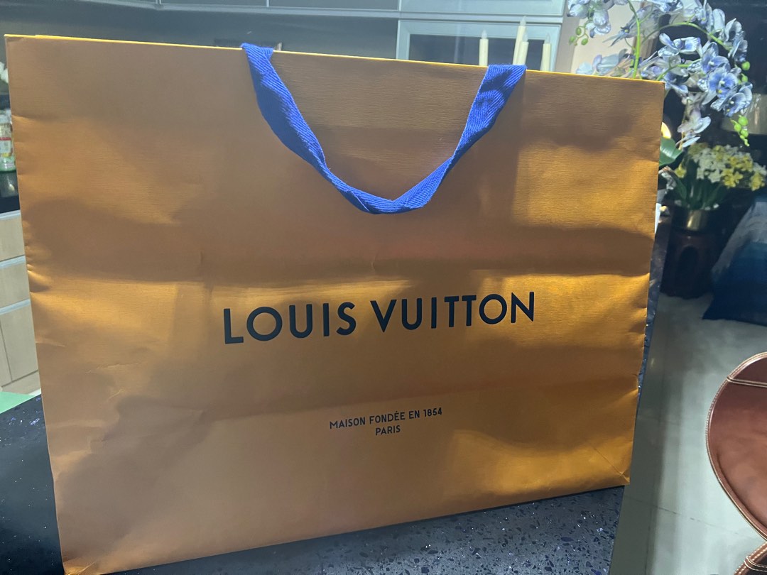 louis vuitton LV paper bag (big size), Luxury, Bags & Wallets on Carousell