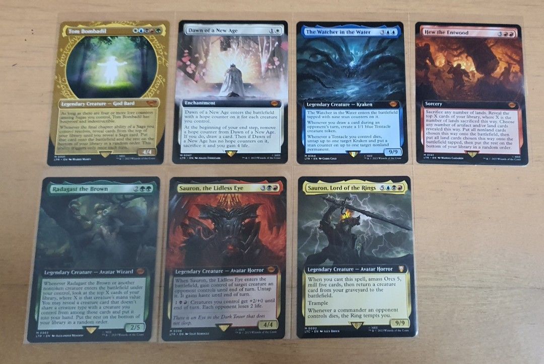 Magic the Gathering Lord of the Rings MTG LOTR Mythics, Rares ...