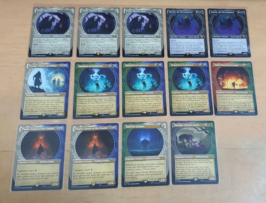 Magic the Gathering Lord of the Rings MTG LOTR Mythics, Rares ...