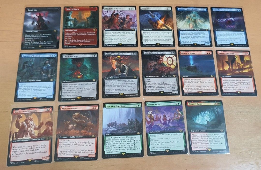 Magic the Gathering Lord of the Rings MTG LOTR Mythics, Rares ...