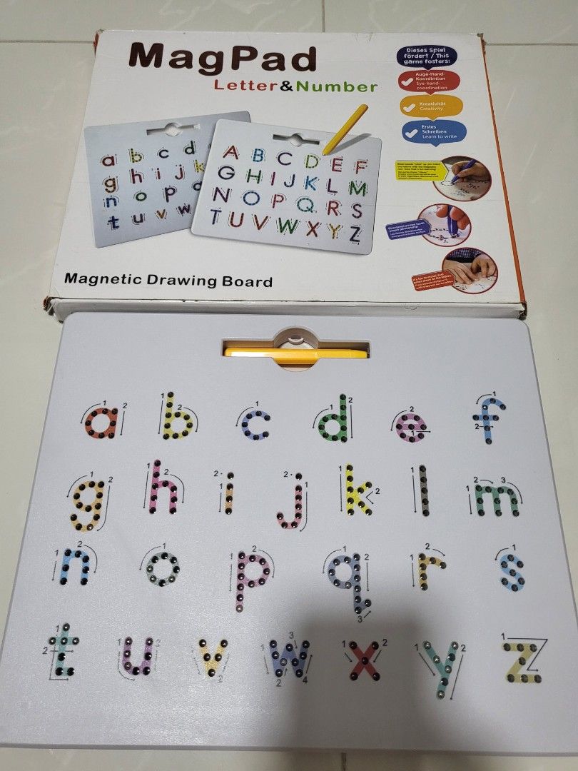 Magnetic alphabet pad, Babies & Kids, Infant Playtime on Carousell