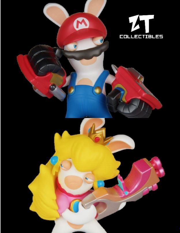 Mario + Rabbids Sparks of Hope Figure Rabbid Mario / Rabbid Peach ...
