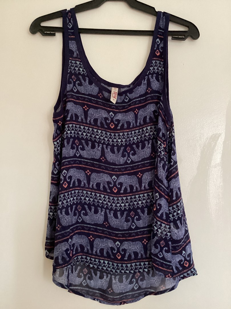 Mesh elephant see through sando, Women's Fashion, Tops, Sleeveless on ...