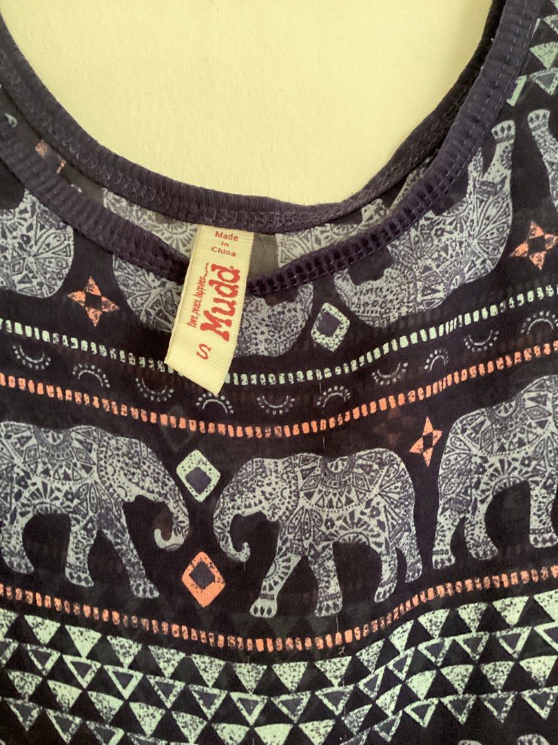 Mesh elephant see through sando, Women's Fashion, Tops, Sleeveless on ...