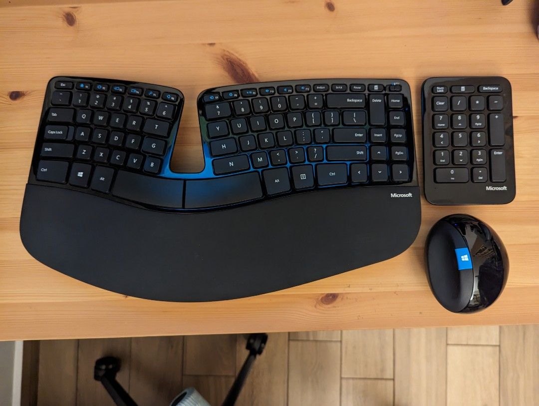 Microsoft Ergonomic Wireless Sculpt Desktop, Computers & Tech, Parts ...