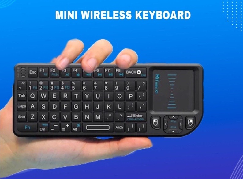 Mini 2.4G Wireless Keyboard with Touchpad for Smart TV and PC Handheld ...