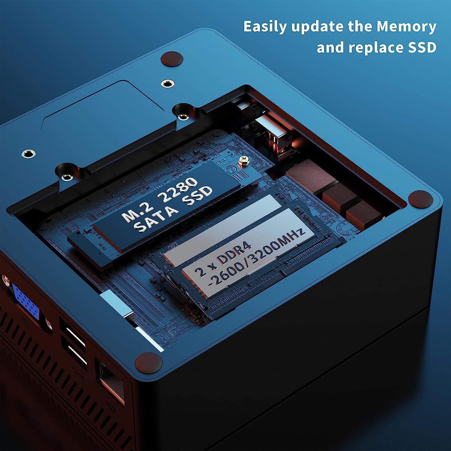 Mini PC Fanless Desktop Mini Computer Windows 11 Pro Micro PC Pentium ...