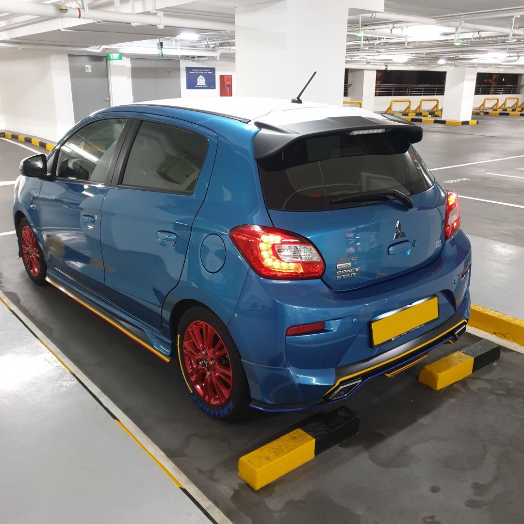 Mitsubishi Attrage / Mitsubishi Spacestar Bumper line stickers ...