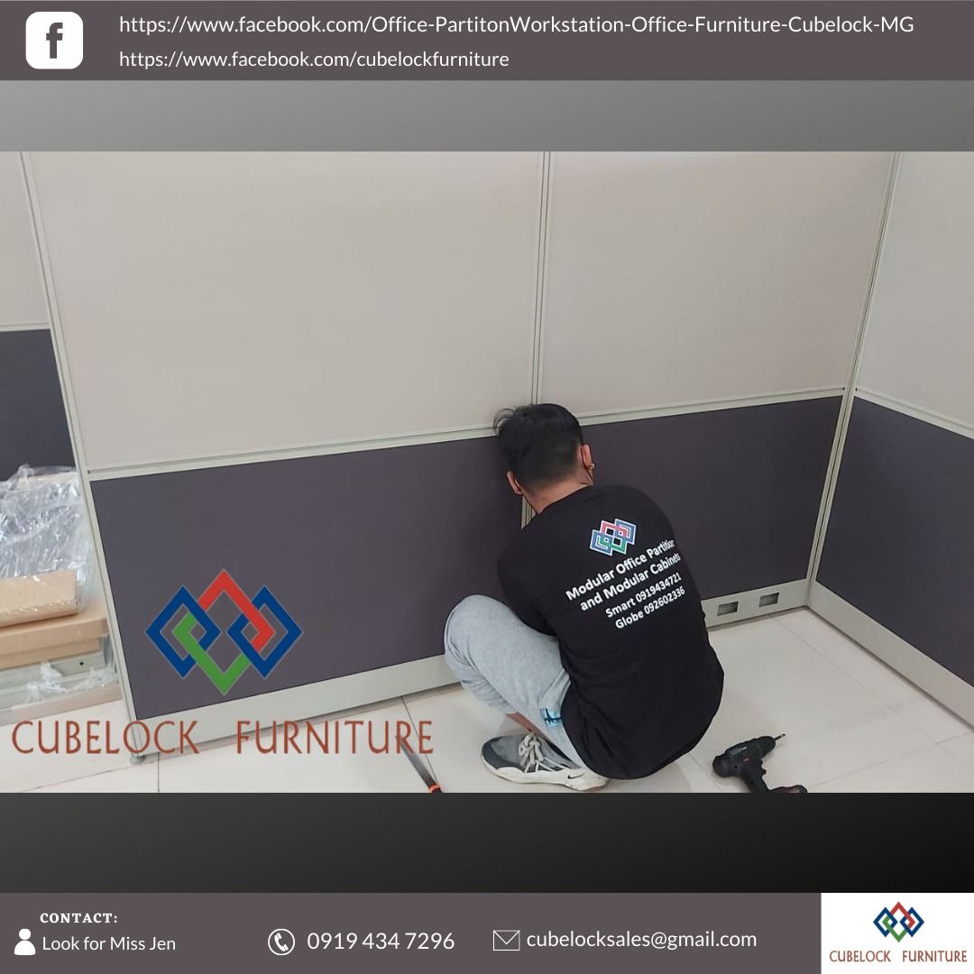 Modular Office Cubicles and Modular Office Tables on Carousell