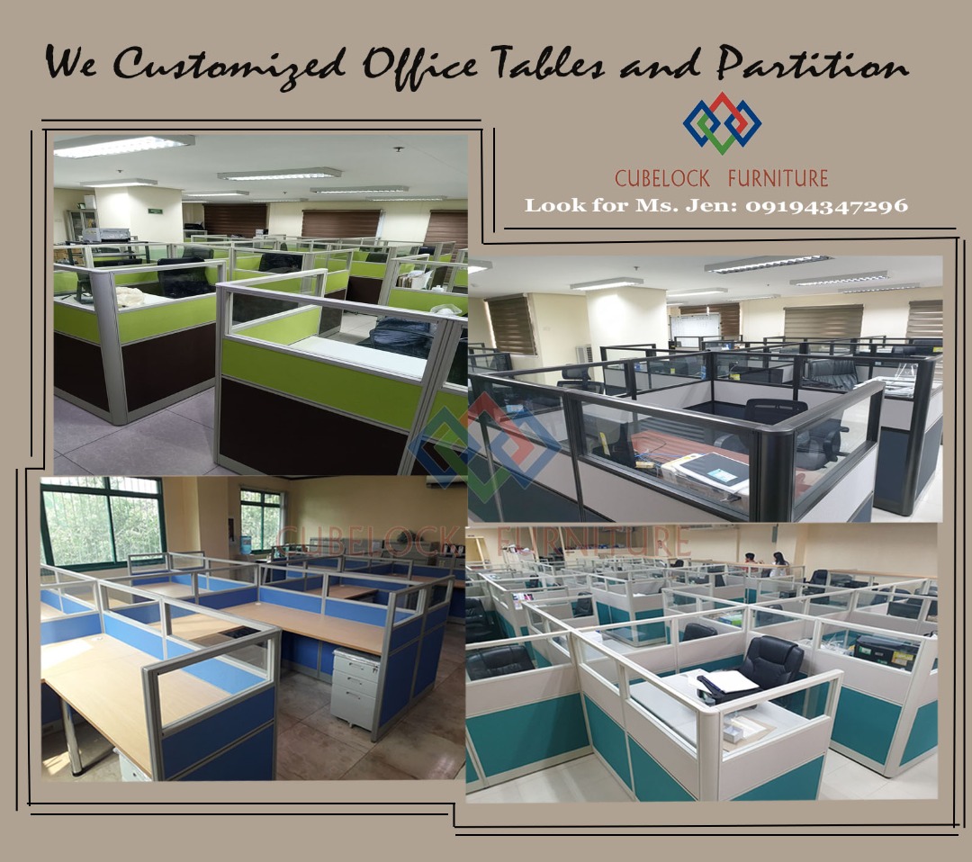 Modular Office Cubicles and Modular Office Tables on Carousell