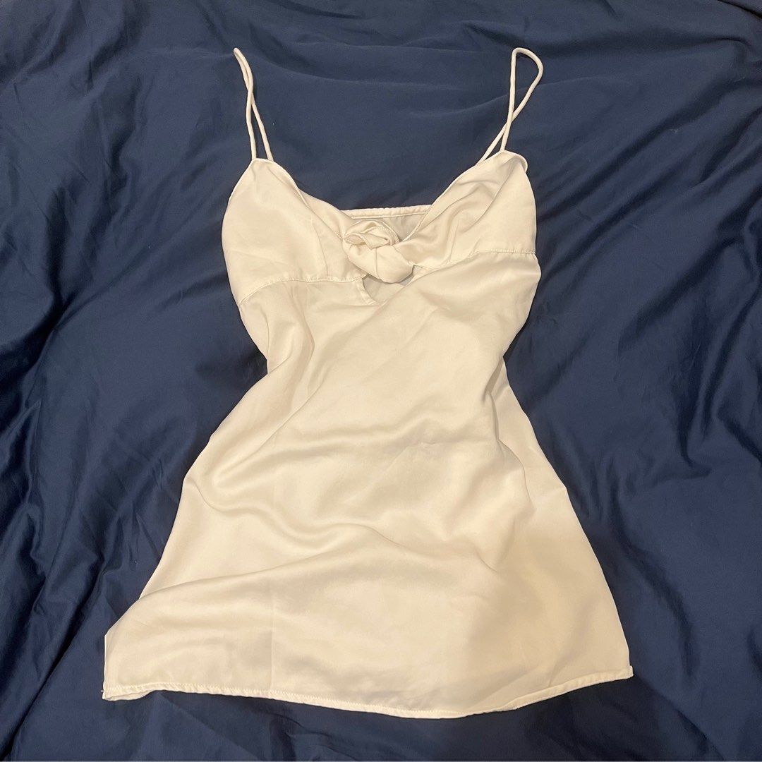 Motel Rocks Slip Silk Dress, Fesyen Wanita, Pakaian Wanita, Gaun & Rok ...