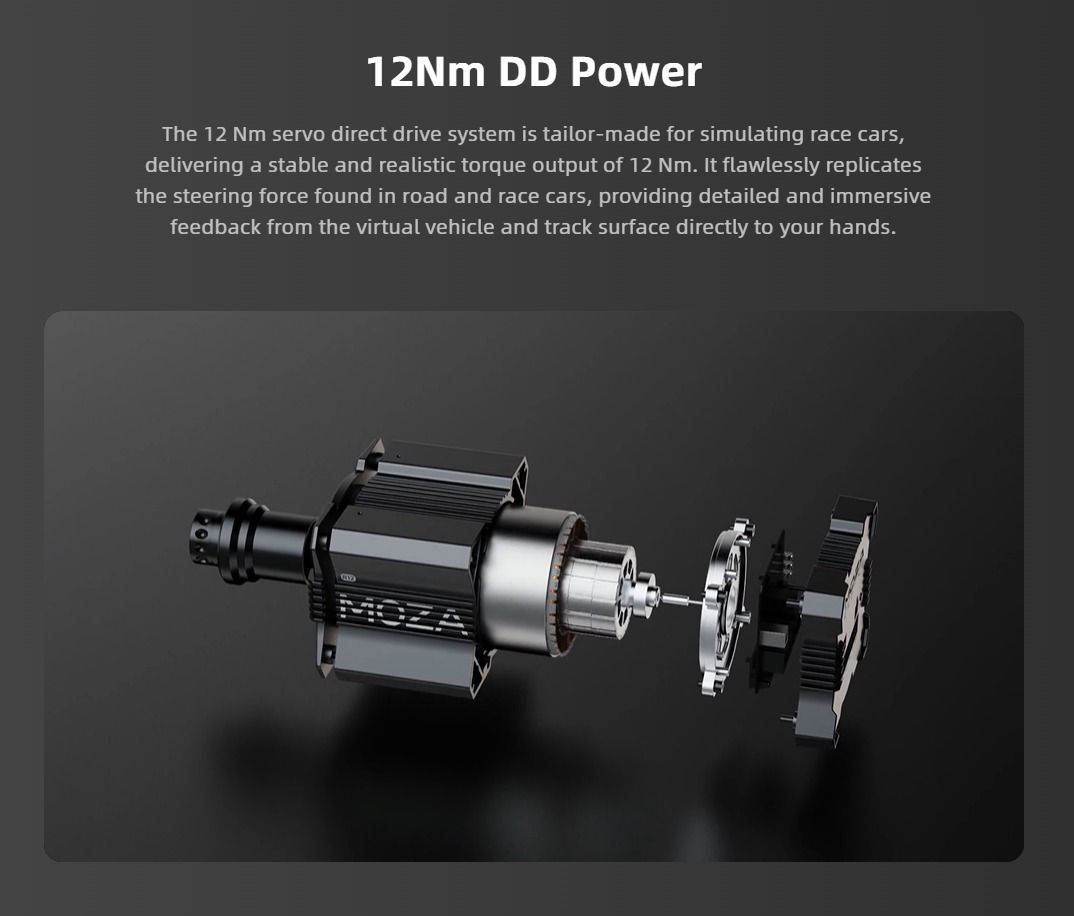 MOZA R12 Wheel Base - PM FOR SPECIAL PRICE (PRE-ORDER), Video Gaming ...