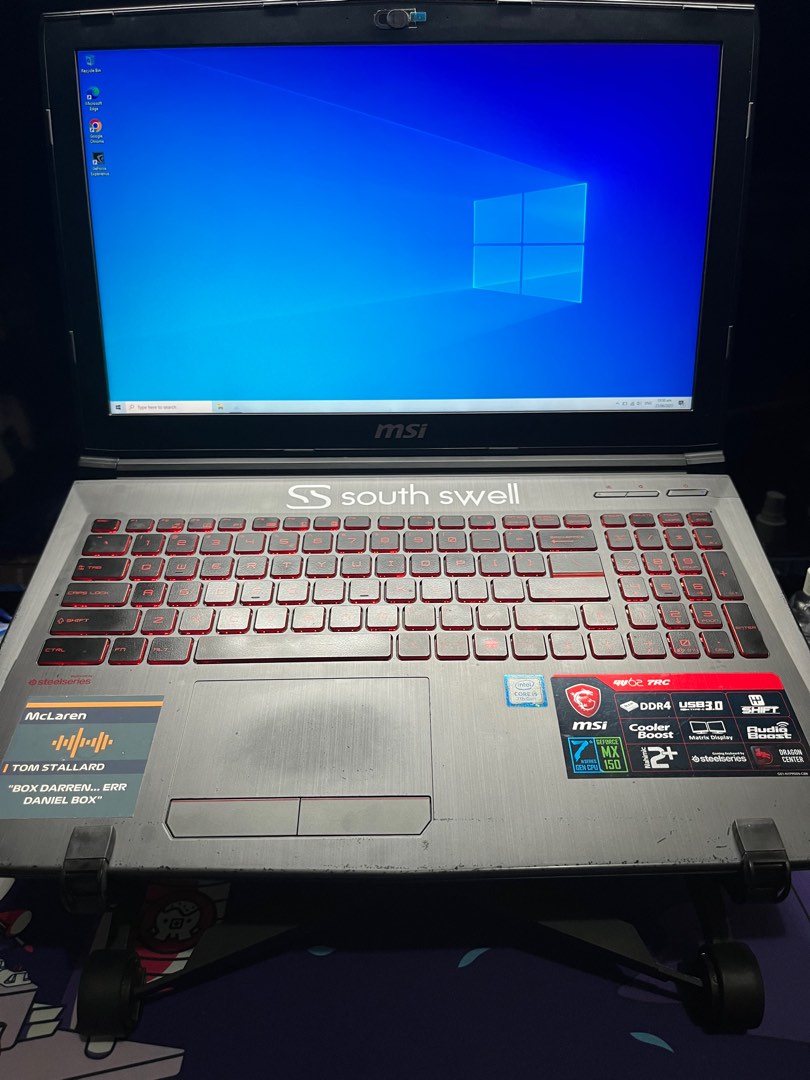 MSI GV62 7RC i5 mx150 gaming laptop still with good battery health freebies included laptop bag ...