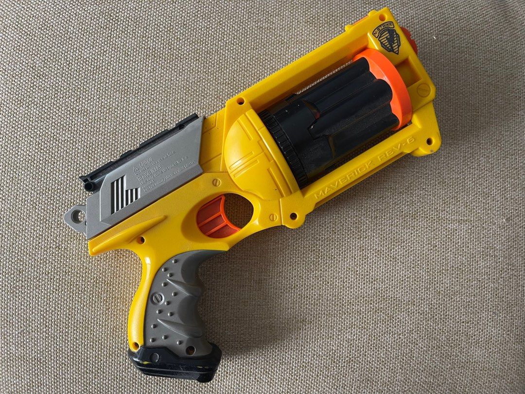 NERF MAVERICK REV-6 (NERF GUN), Hobbies & Toys, Toys & Games on Carousell
