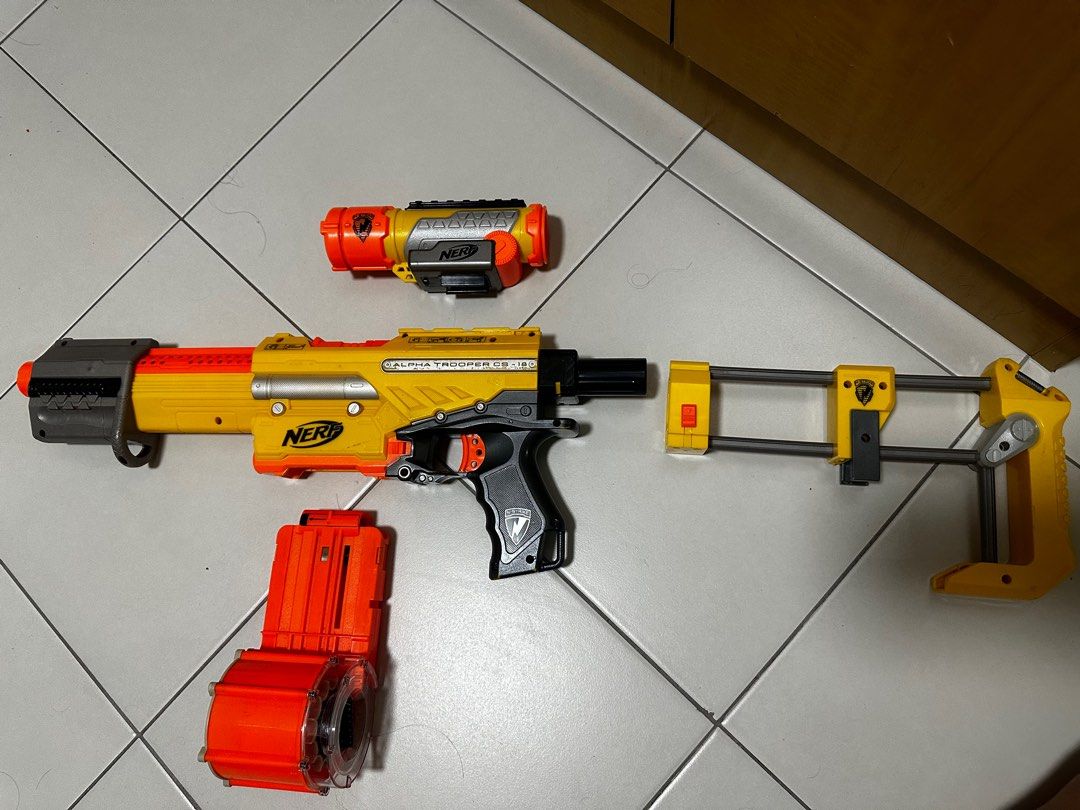 Nerf N-strike Alpha Trooper with adds, Hobbies & Toys, Toys & Games on ...